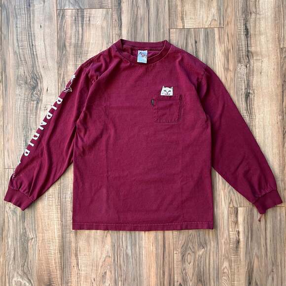 Ripndip | Shirts | Ripndip Lord Nermal Middle Finger Cat Long Sleeve ...